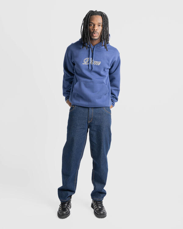 Dime Pixel Cursive Hoodie | DIMEFA2419BLU | AFEW STORE
